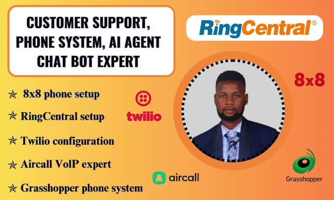 Setup ringcentral 3cx twilio vitalpbx freepbx aircall voip vicidial ai chatbot by Samtizzle1909 ...