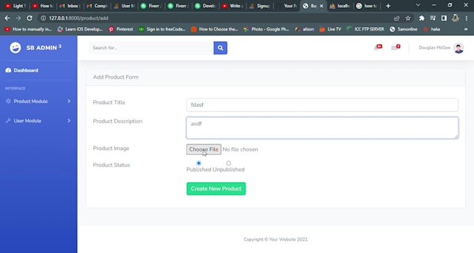 Create a modern, responsive website by Minhaj462 | Fiverr