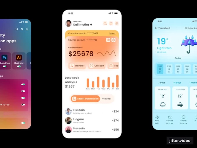 Create modern app design by Des_kalikm | Fiverr
