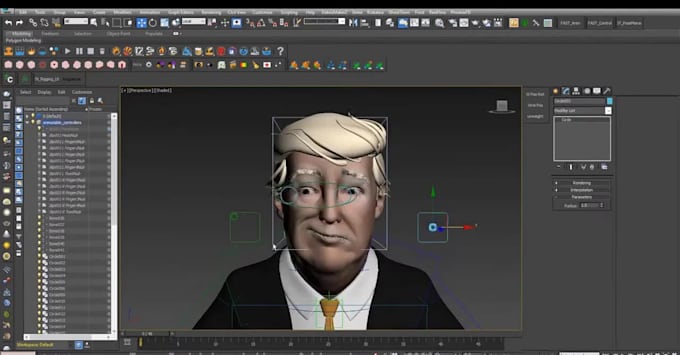 Add controls to 3d facial rig,3d model retarget ue5,3d human rig ...