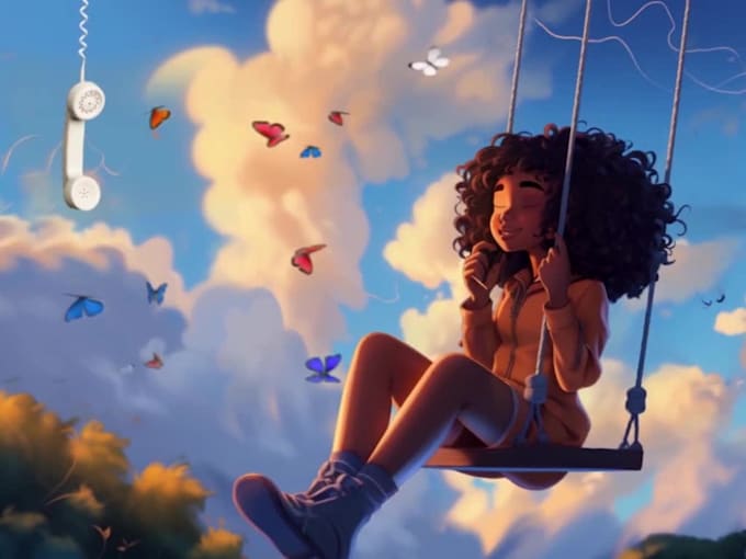 Create lofi loop animation lofi animation for music lofi video ...