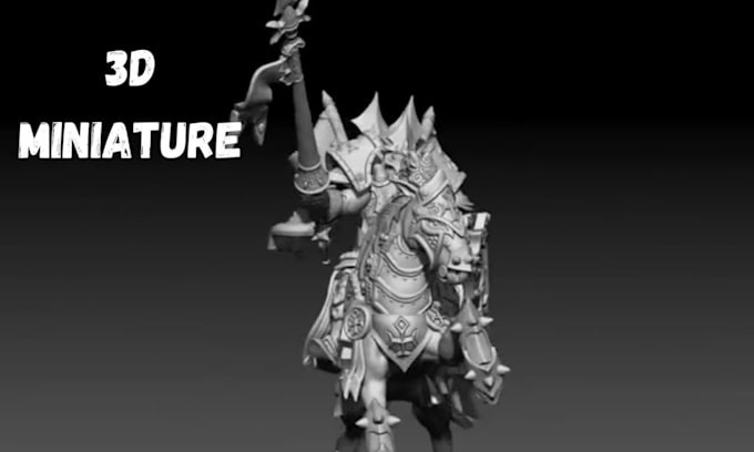 Sculpt 3d model of 3d miniature props dnd 40k warhammer tabletop for 3d ...