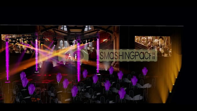 Make an event animated walk through rendering by Smashingpachi | Fiverr