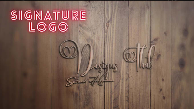 Signature, exclusive, vintage and minimalist watermark logo by Rojina48 ...