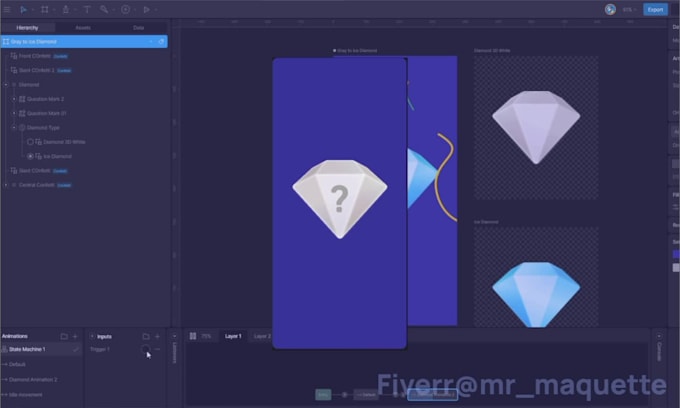 Create interactive rive or lottie animations for you app by Mr_maquette | Fiverr
