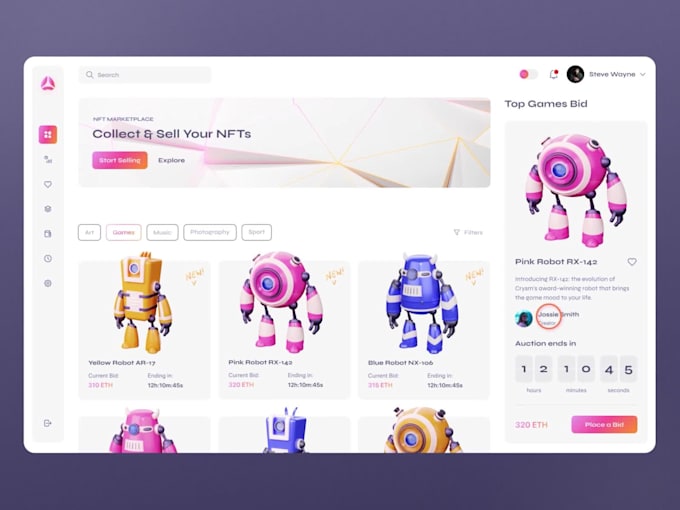 Create robotic nft art, crypto nft art, punk nft robot by Aestry | Fiverr