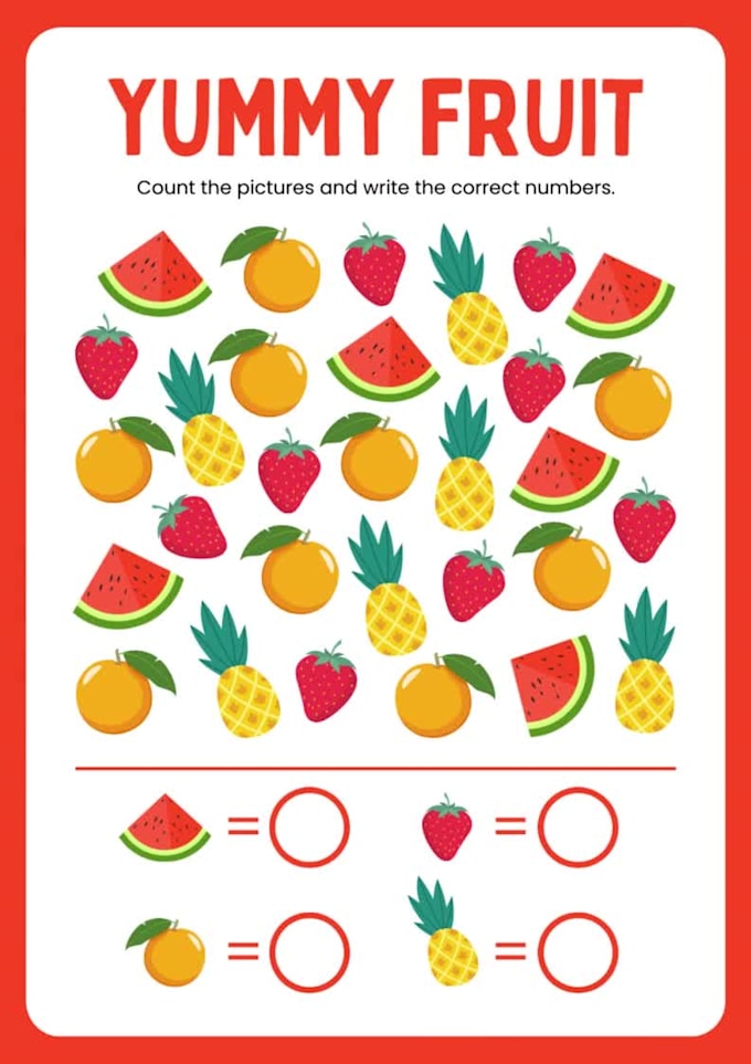 Design custom math worksheets for school kids by Zarah_fatima99 | Fiverr