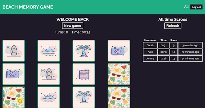 Get you a fantastic memory game with mern stack development by ...