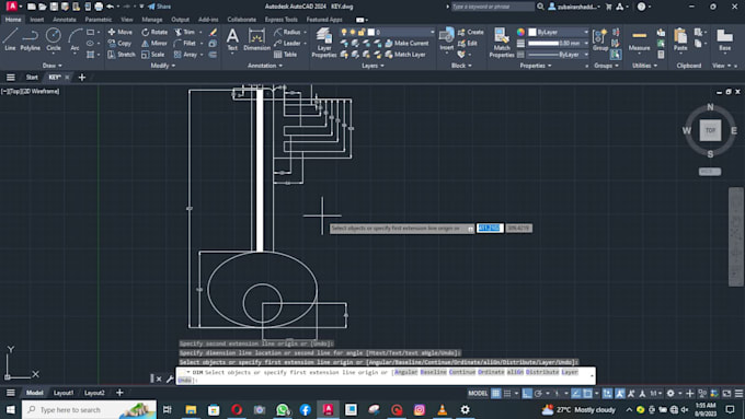 Design 2d mechanical drawings using autocad by Zubairdar12 | Fiverr