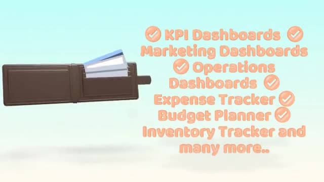 Create custom dashboard in excel and google sheets by Solo_edge | Fiverr