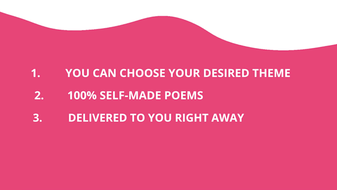 Write poems with a theme of your choice by Chiqui_v | Fiverr