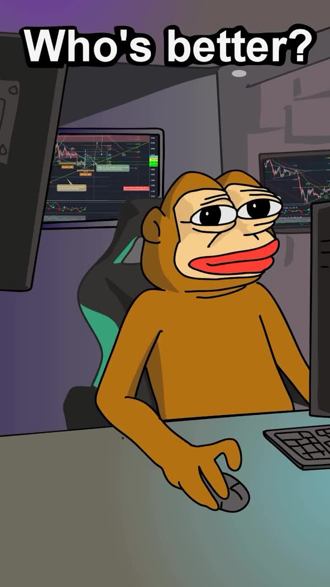 Do crypto meme coin animation art 2d character animation video ...