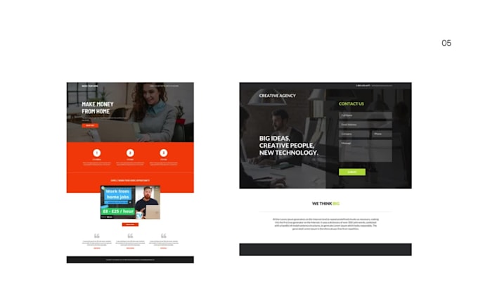 Create landing page html and css with a responsive webpage by Sadia5389 | Fiverr