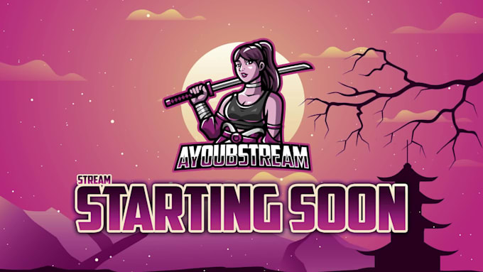 Create animated twitch overlay, logo, facecam, screens animated stream ...