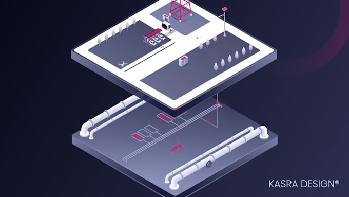 Create an awesome isometric animation by Kasradesign | Fiverr