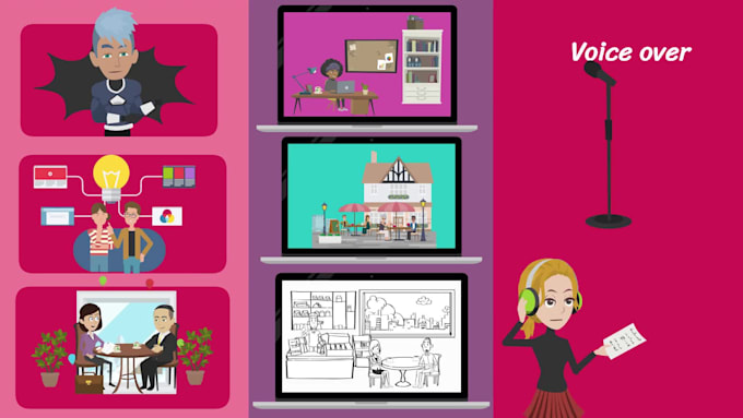 Create 2d animated explainer video for you in vyond by Mhuzaifa9001 | Fiverr