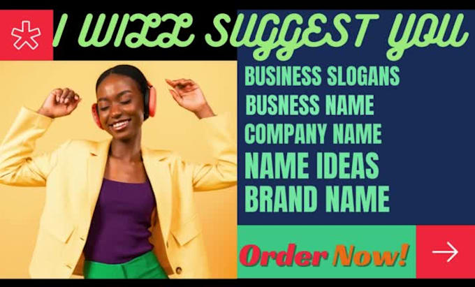 Brainstorm your brand name, company name, product name, book tittles ...
