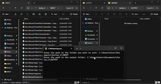 Sort your files with a custom automated script by Xodukins | Fiverr