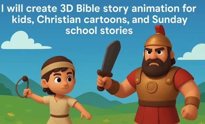 Do best 3d bible story animation for kids, christian cartoon,sunday ...