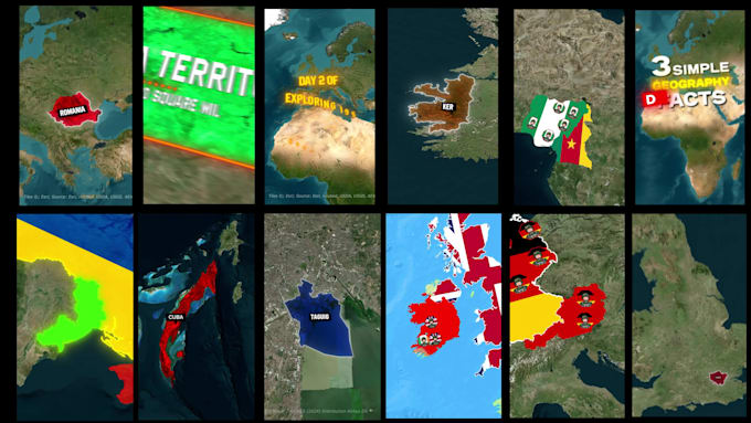 Create a professional cinematic map animation by Zenyshakeel555 | Fiverr