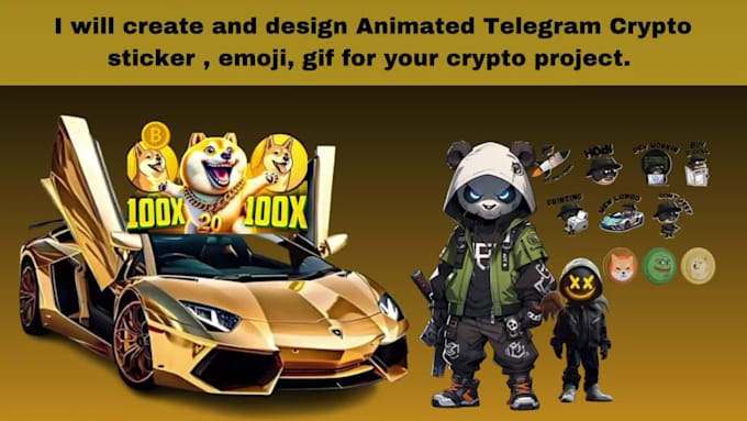 Do crypto animated telegram stickers pack, furry telegram stickers, 2d ...
