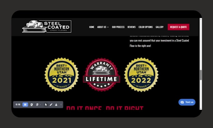 Build responsive epoxy website flooring leads website landing page ...