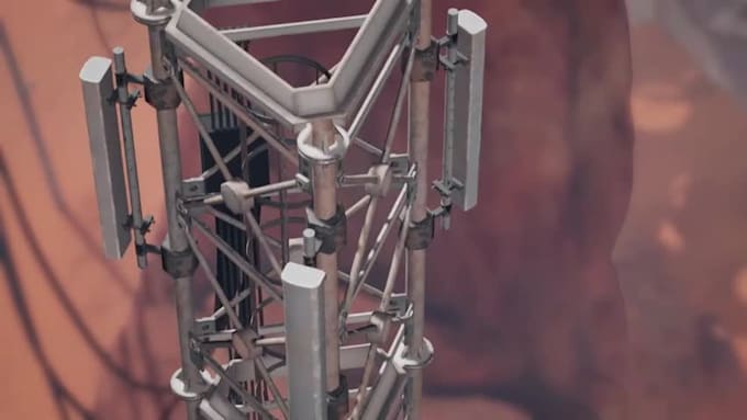 3d cyberpunk game environment terrain, 3d game level design,ue5 open ...