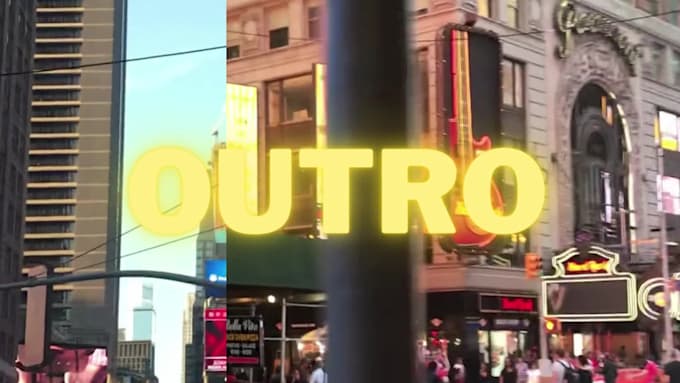 Create an intro or outro with a new york city backdrop by Azizidesign ...