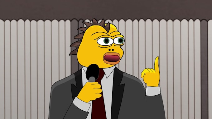 2d crypto memecoin, solana meme art, 2d memecoin animation by ...