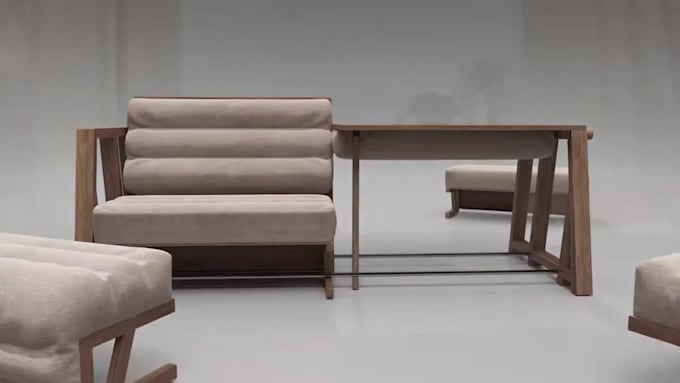 Create 3d furniture animation 3d furniture model 3d furniture design 3d ...