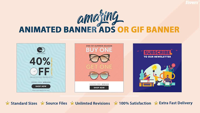 Create animated banner, ads or image gif for you by Samramehboob485 ...