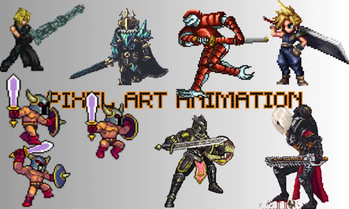 Do pixel art animation rpg, sprite sheet pixel game, pixel art ...