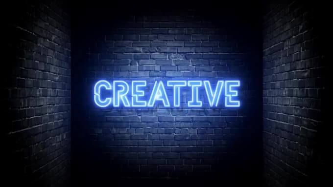 Provide intro and outro neon logo animation and handwriting animation ...