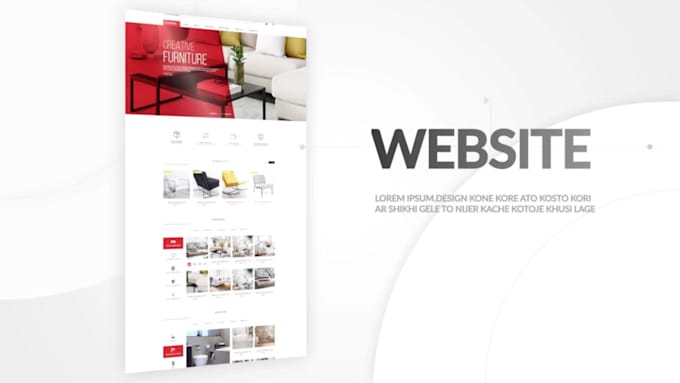 Create animated website promo video