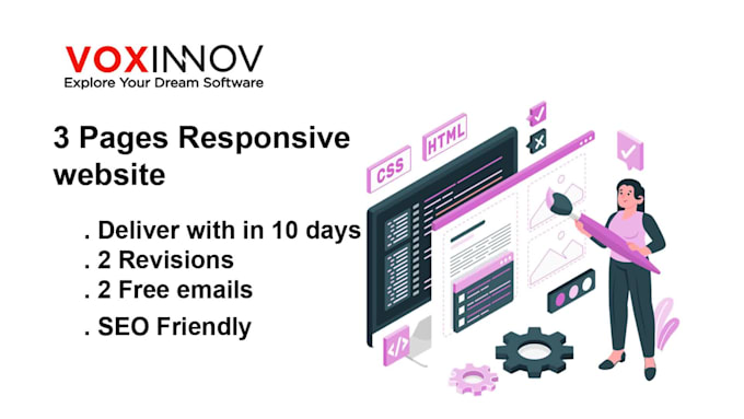 Design a responsive landing page, custom web and mob apps by Voxinnov ...