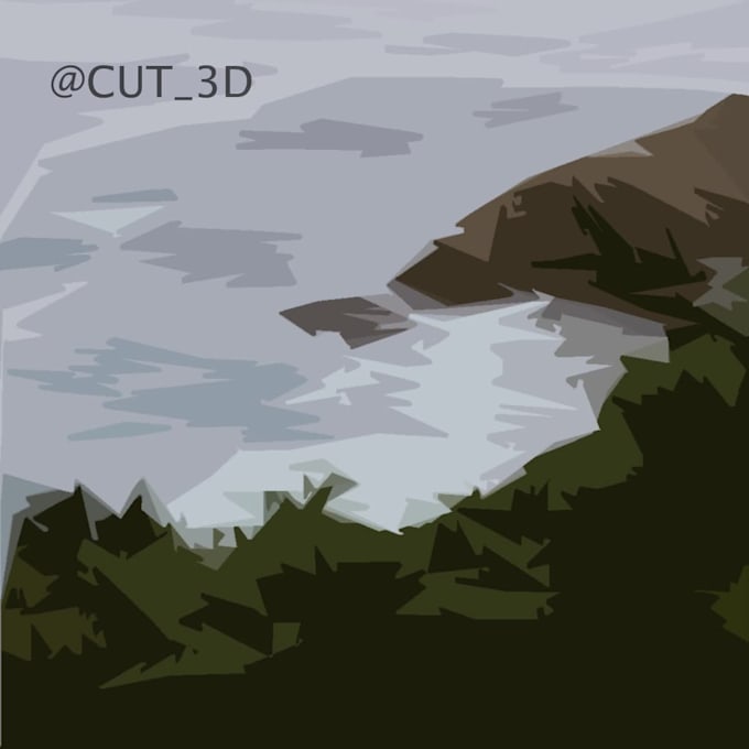 Customize abstract digital environment polygon style by Johnacco | Fiverr