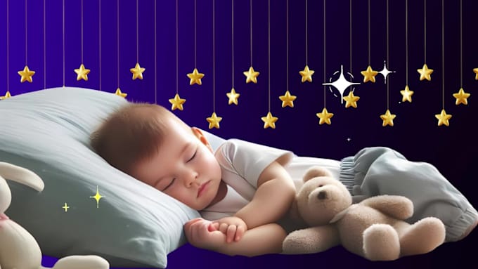 Create 40 monetizable 1 hour long lullaby baby sleep music videos for ...