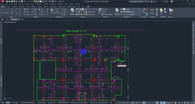 Draw 2d architectural floor plan in autocad by Mdnuruzzaman | Fiverr