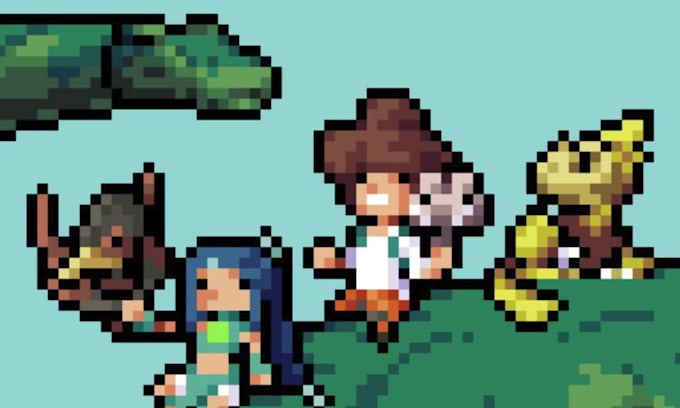 Sprite sheet game animation 8bits 16bits pixel game art character rpg ...