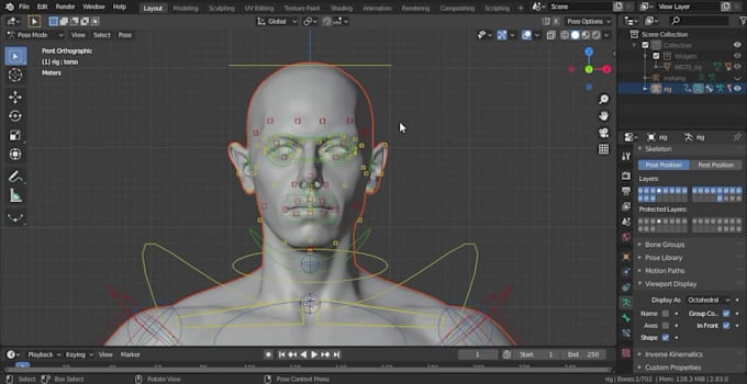 Rig your 3d character in blender by Ayesha_akram058 | Fiverr
