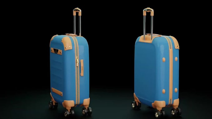 Render quality 3d luggage bag animation, 3d hand bag , 3d purse design ...