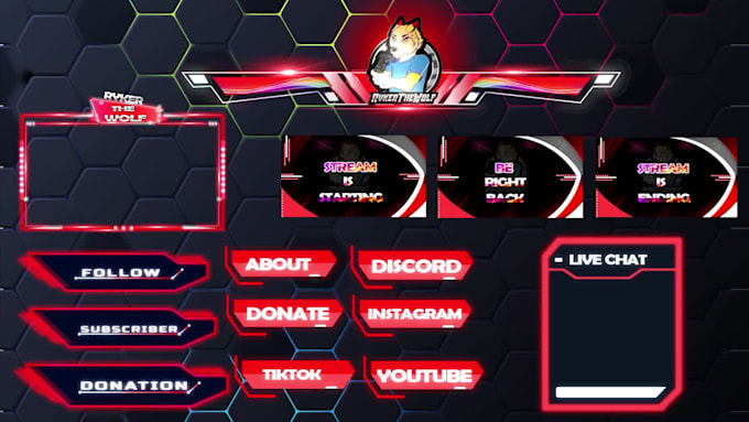 Design a professional character and mascot logo and overlays for ...