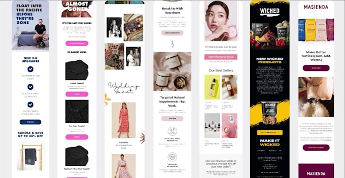 Design and build responsive klaviyo email template by Growthgeek360 ...