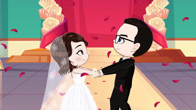Wedding video 2d chibi animation by Quan874 | Fiverr
