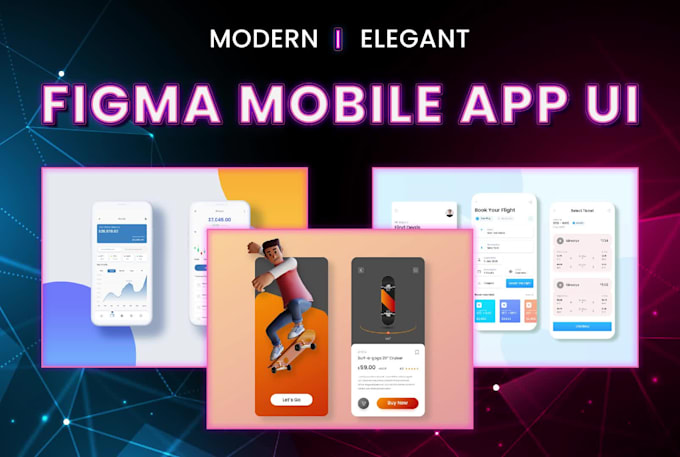 Design mobile app ui ux in figma by Leajul | Fiverr