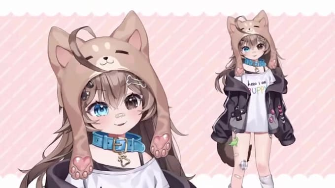 Draw and rig live2d model, 2d vtuber, vtuber model, vtuber rigging ...