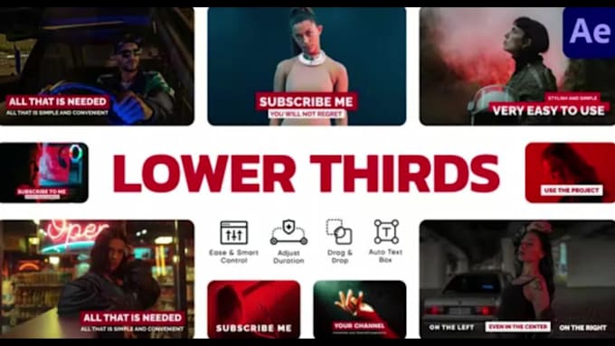 Design fully custom lower thirds, text animations, titles by Adnanerado ...