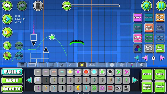 Make a geometry dash layout for you by Mcwizardplayz | Fiverr