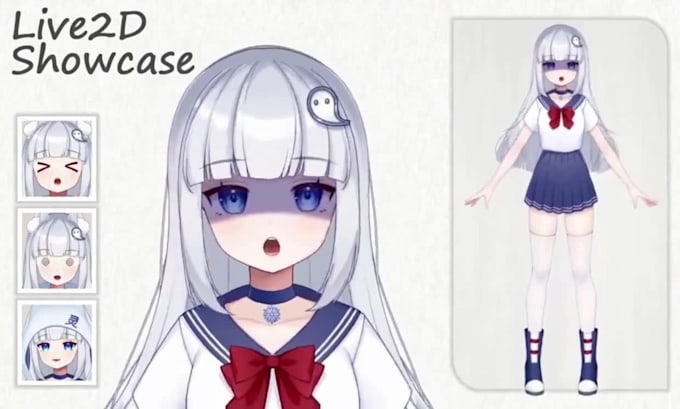 Draw quality anime vtuber model live2d model vtuber character 2dvtuber ...