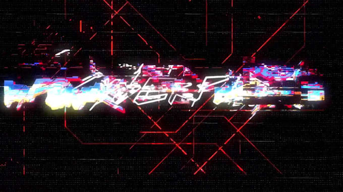 Replace your name into cyberpunk intro, logo by Dipeshvanvi | Fiverr